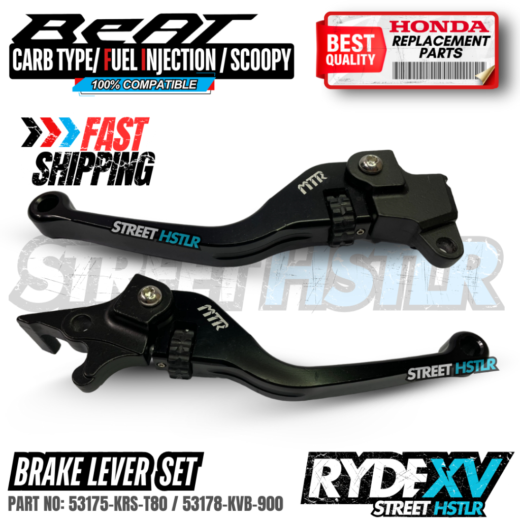 BRAKE LEVER SET Honda Beat 110 Carburetor (53178-KVB-900 / 53175-KRS ...