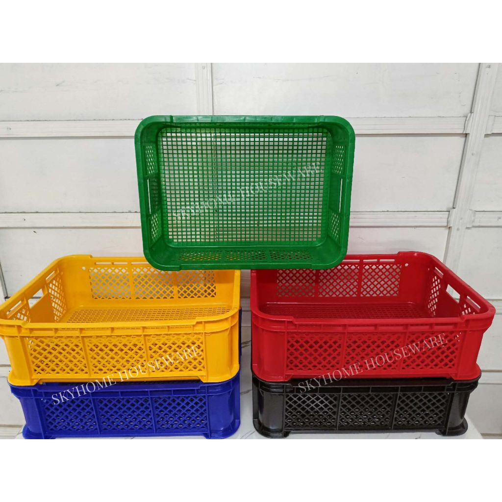 Sunnyware Crates Fruit and Vegetable Crates 35L (Heavy Duty) Multi ...
