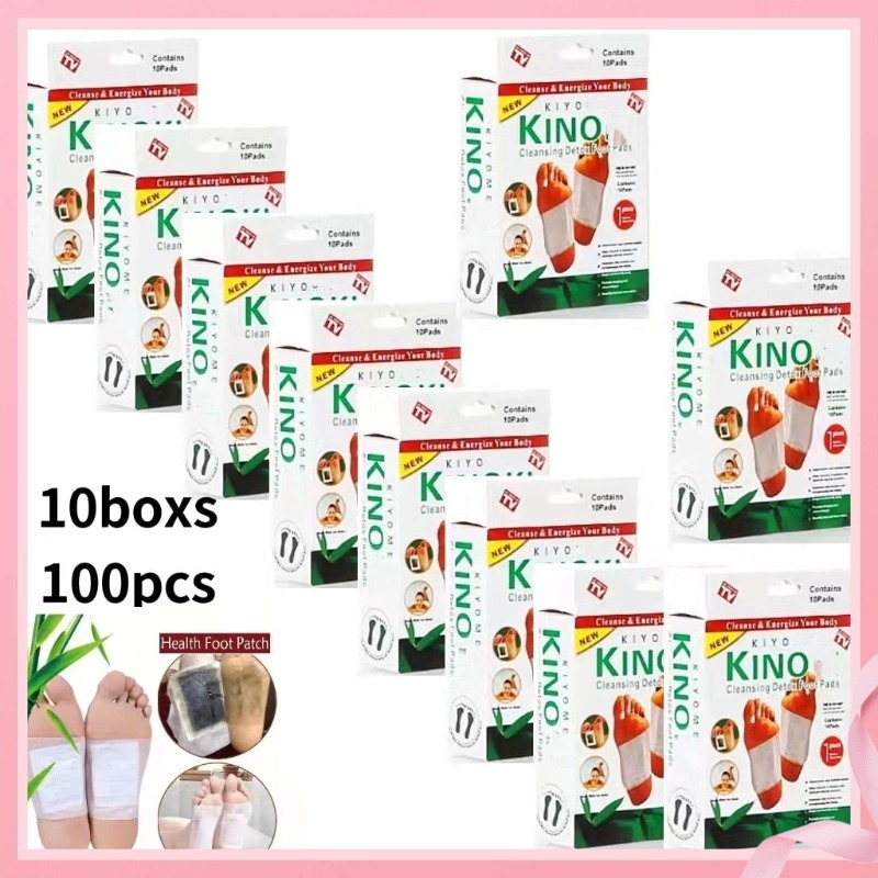 10 boxes (100 pcs) Cleansing and Detoxifying Foot Patch - Men's and ...
