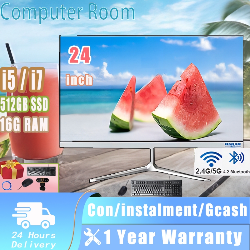 All in one PC Desktop 24-inch Intel i7/16GB+512GB Super fast desktop ...