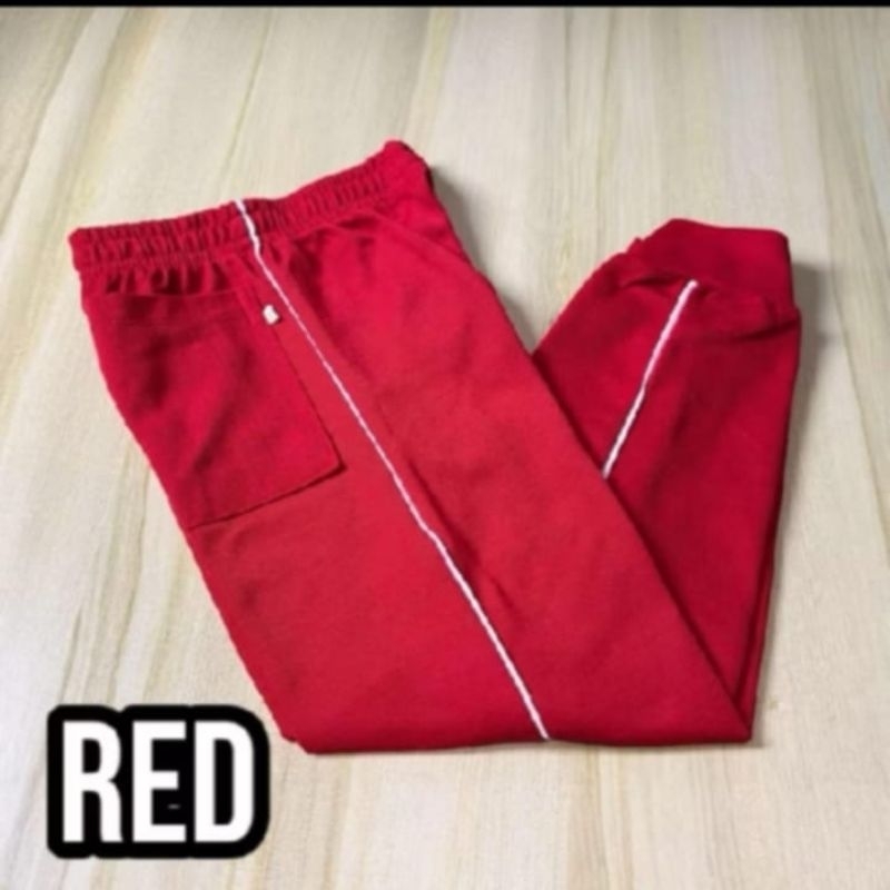 Red jogging pants school uniform | Shopee Philippines