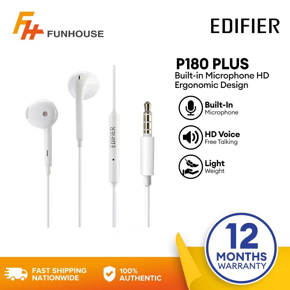 Edifier P180 Plus / P180 Type-C Earphones Easy Music Control And ...