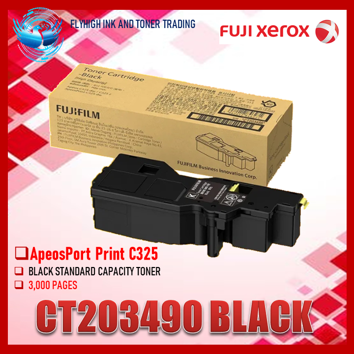 Fuji Xerox CT203490 BLACK Original Standard Capacity Toner Cartridge ...