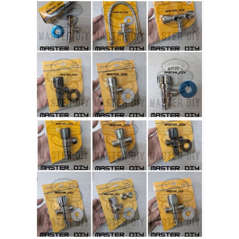 ORIGINAL HEAVY DUTY SUNRISE SINGLE ANGLE VALVES / DUAL ANGLE VALVE ...
