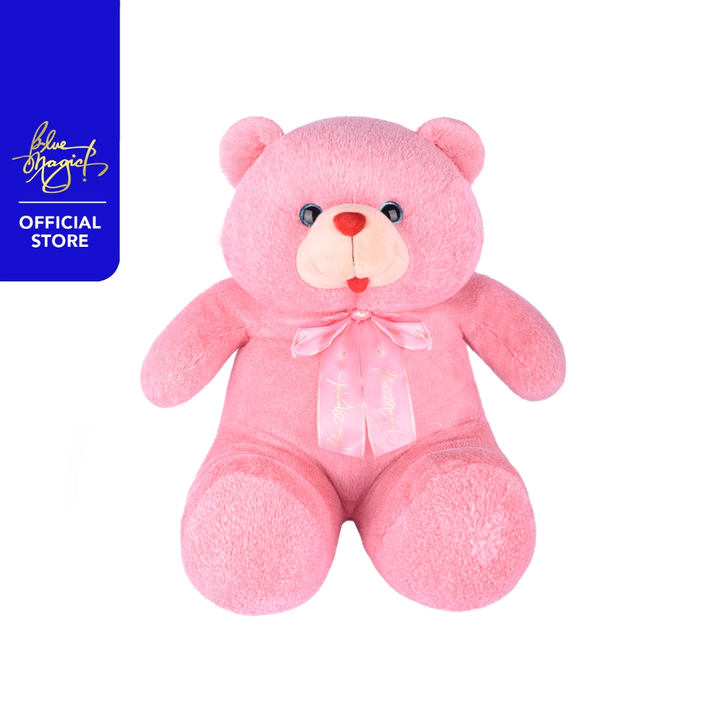 Blue Magic Skippy Medium Pink Bear Stuffed Toy | Shopee Philippines
