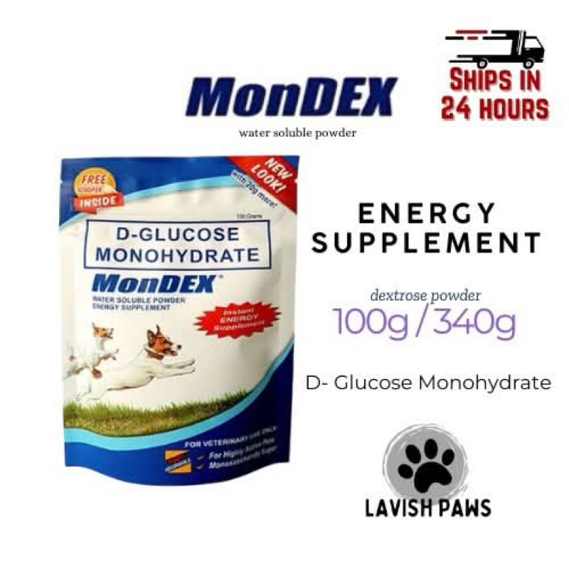 MONDEX WATER SOLUBLE POWDER ENERGY SUPPLEMENT FOR DOGS and OTHER PETS ...