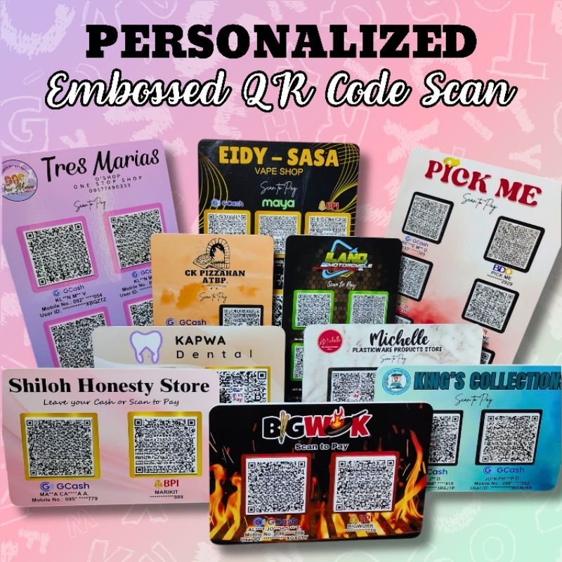 Embossed QR Code Scan Standee - Sintra Board 3mm | Shopee Philippines