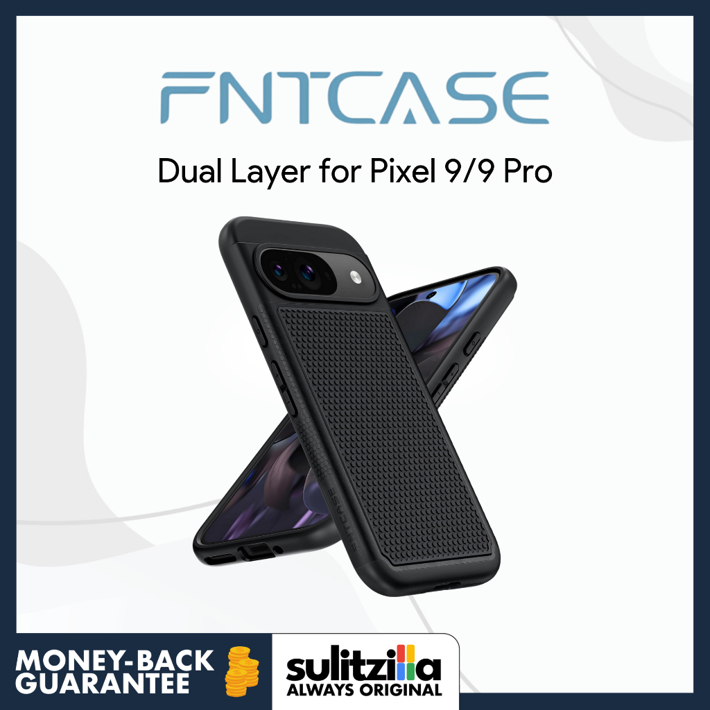 FNTCASE Dual Layer Case for Google Pixel 9/9 Pro - Black | Shopee Philippines