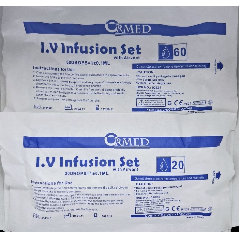 I.V. Infusion Set with Airvent Macro and Micro | Shopee Philippines