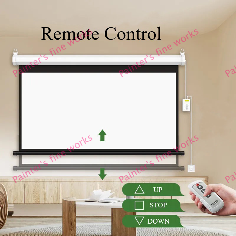 Projector Optical fiber screen Automatic electric projector screen ...