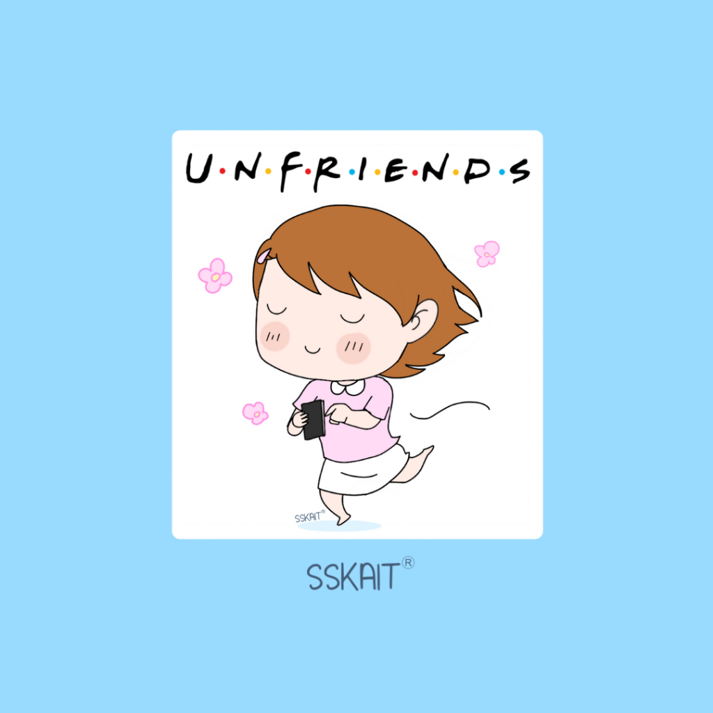 SSKAIT UNFRIENDS Waterproof Funny Mood Die cut Sticker | Shopee Philippines
