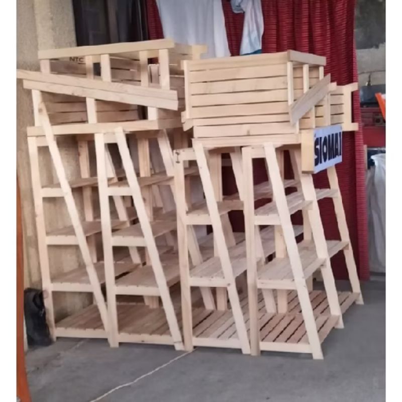 4layers plant rack wooden palochina | Shopee Philippines