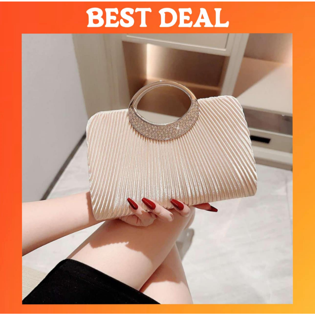 High-End Evening Clutch Bag Party Bridal Prom Wedding Pearl Hand Bag ...