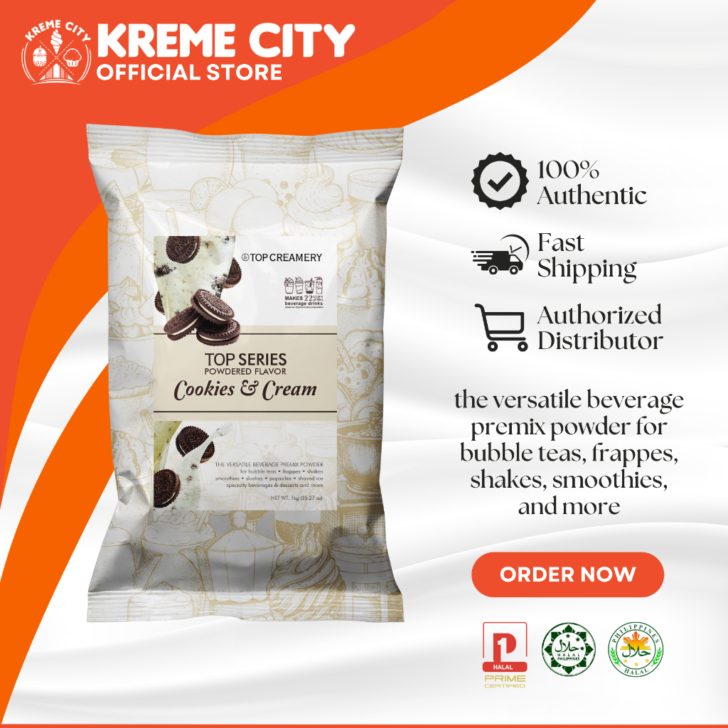 TOP Creamery Top Series Cookies and Cream Powdered Flavor Beverage ...