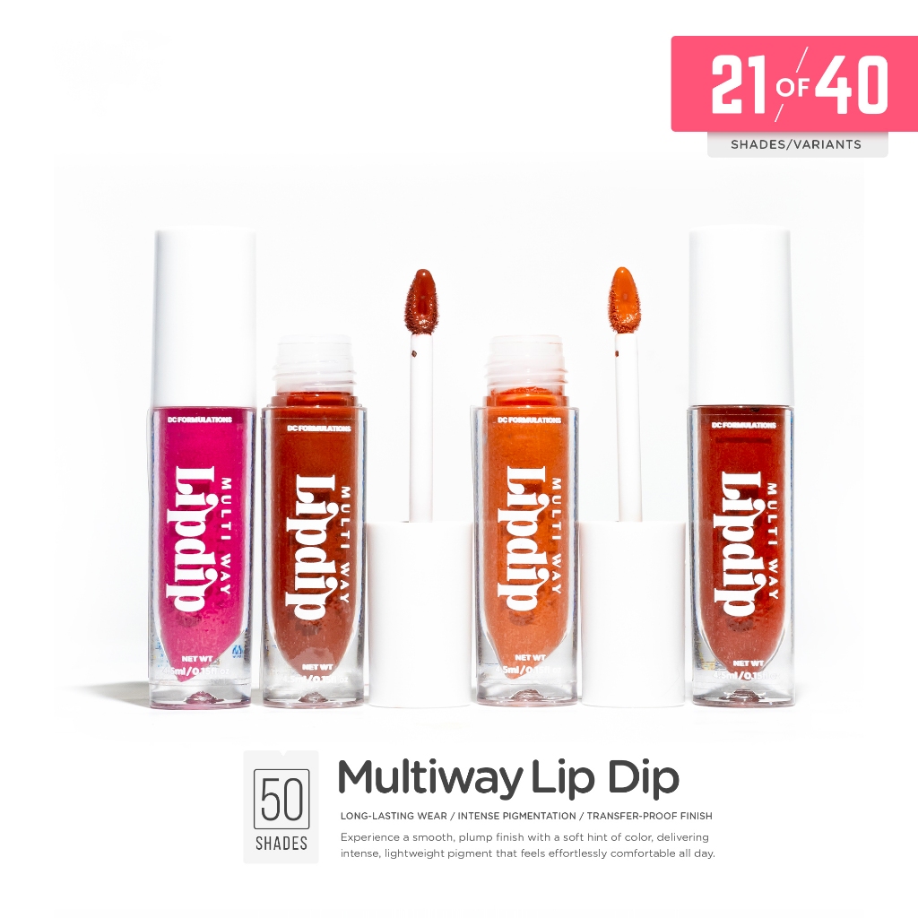 Multi Way Lip Dip 4.5ml (21 to 40) - DC Formulations 01 | Shopee ...