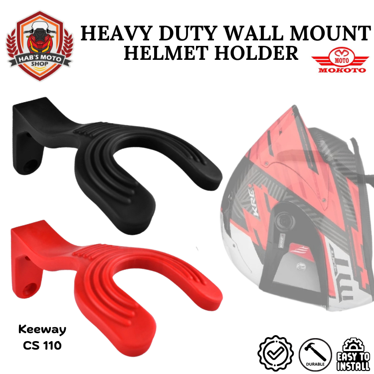 Keeway CS 110 MOKOTO Heavy Duty Motorcycle Helmet Holder/Hook Wall ...