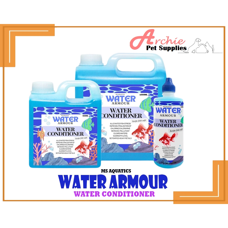 MS AQUATICS. WATER ARMOUR (Water Conditioner) for Fish | Shopee Philippines