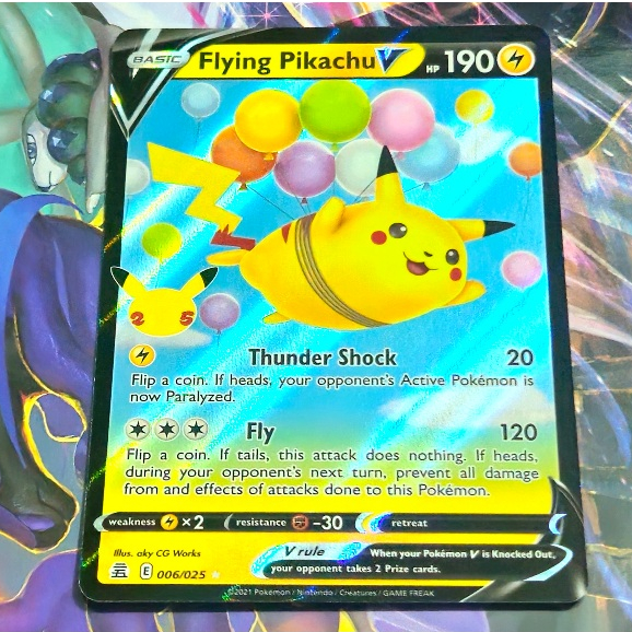 Pokemon TCG Flying Pikachu V Celebrations Ultra Rare | Shopee Philippines