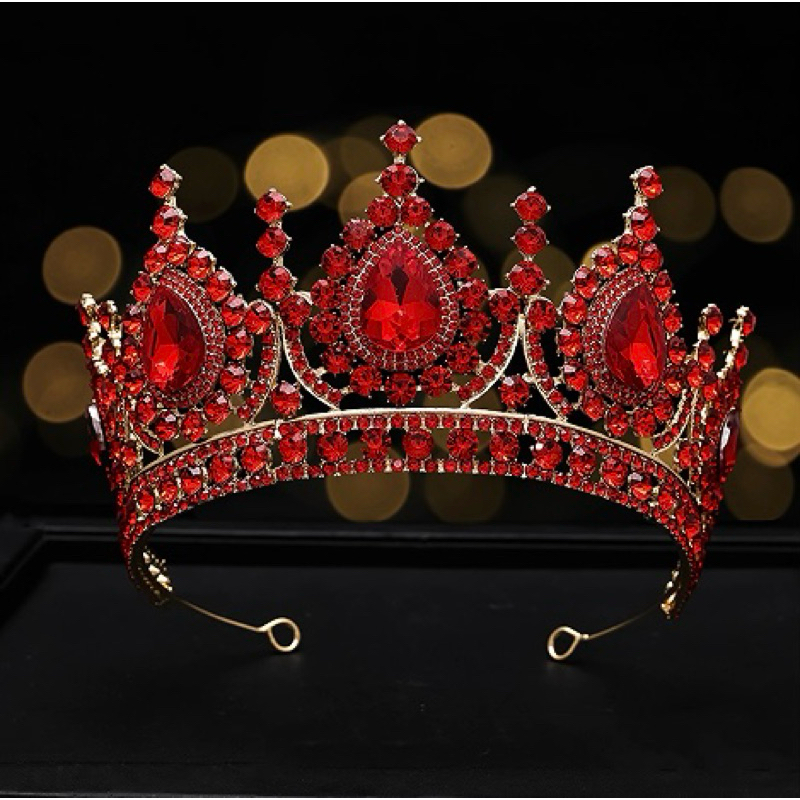 Water Droplet Rhinestone Crown Princess Headpiece Wedding Tiara Prom ...