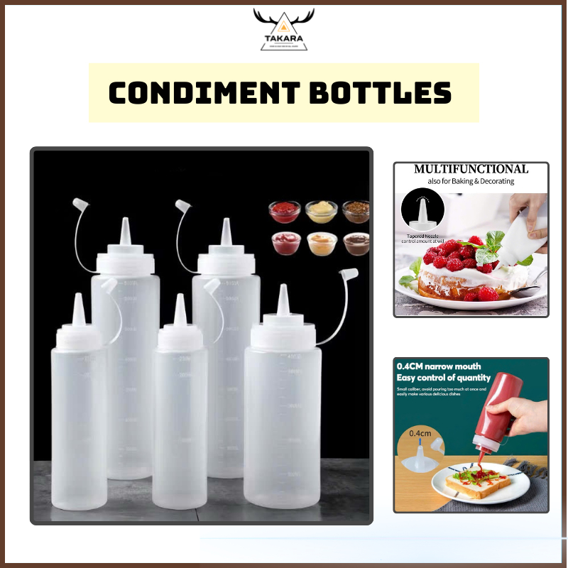 Condiment Squeeze Bottle Sauce Squeeze Squirt Bottle Syrup Salad ...