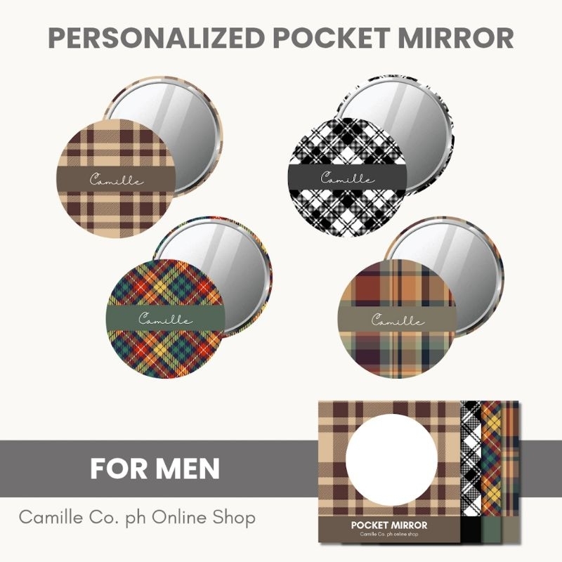 Personalized Pocket Mirror-FOR MEN | Shopee Philippines