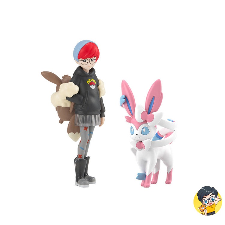 Pokemon Scale World Paldea Region Penny & Sylveon Figure Set | Shopee ...