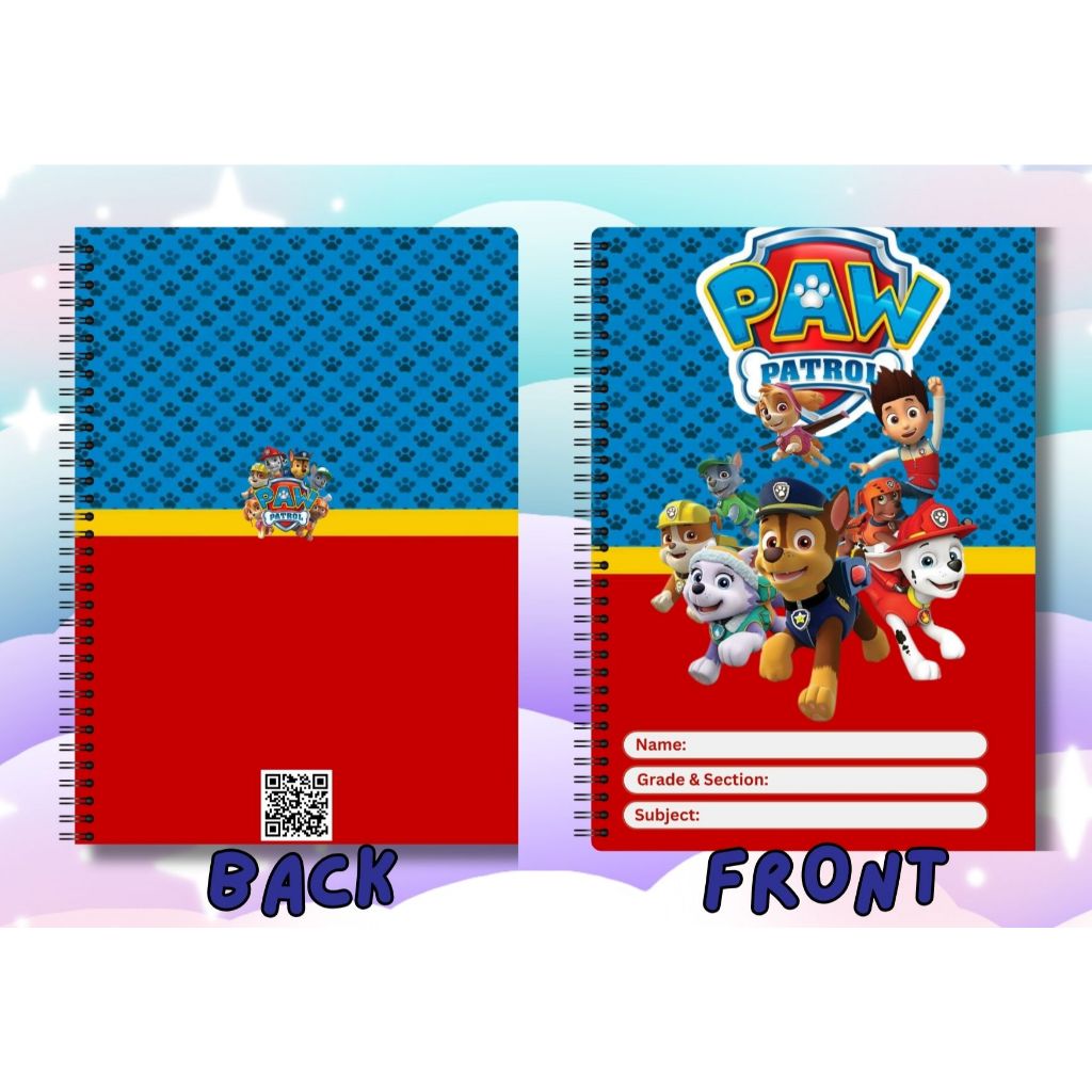 PAW PATROL NOTEBOOK A5 DOUBLE LOOP WIRE | Shopee Philippines