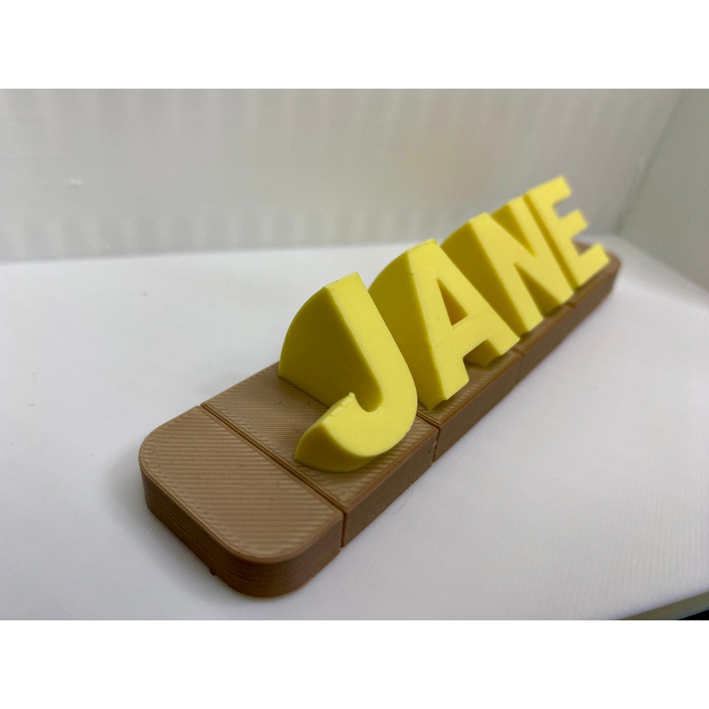 Personalized 3D Printed Name - Customizable, Snappable Letters | Shopee ...