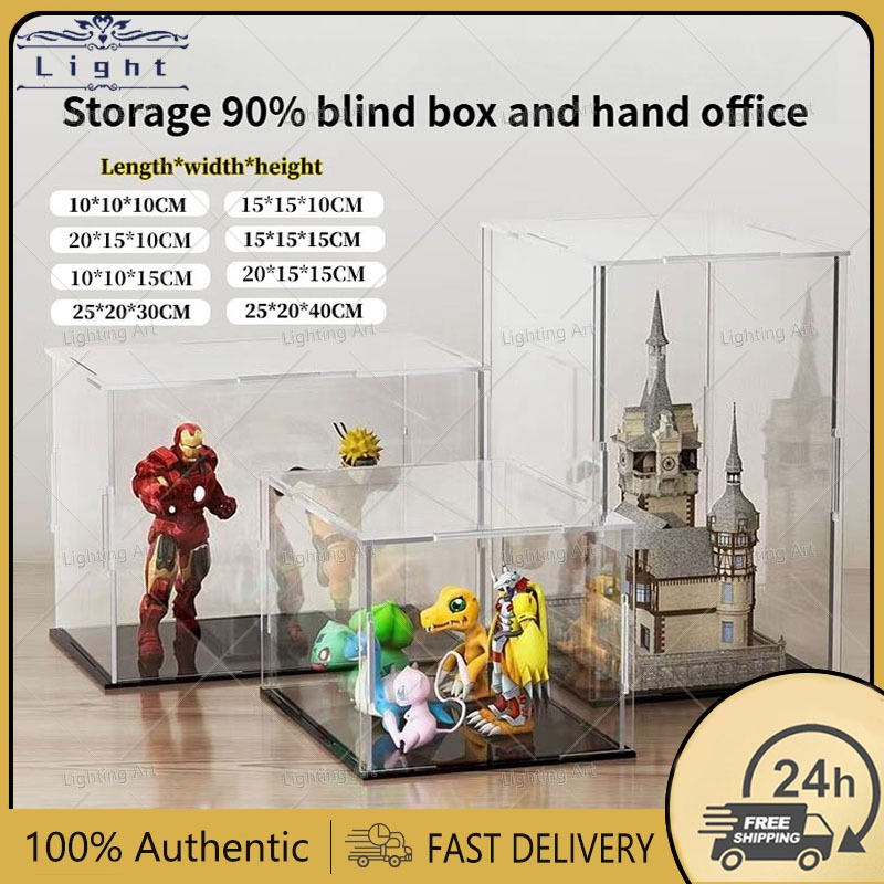Acrylic display box gift, transparent dust-proof box for figurines ...
