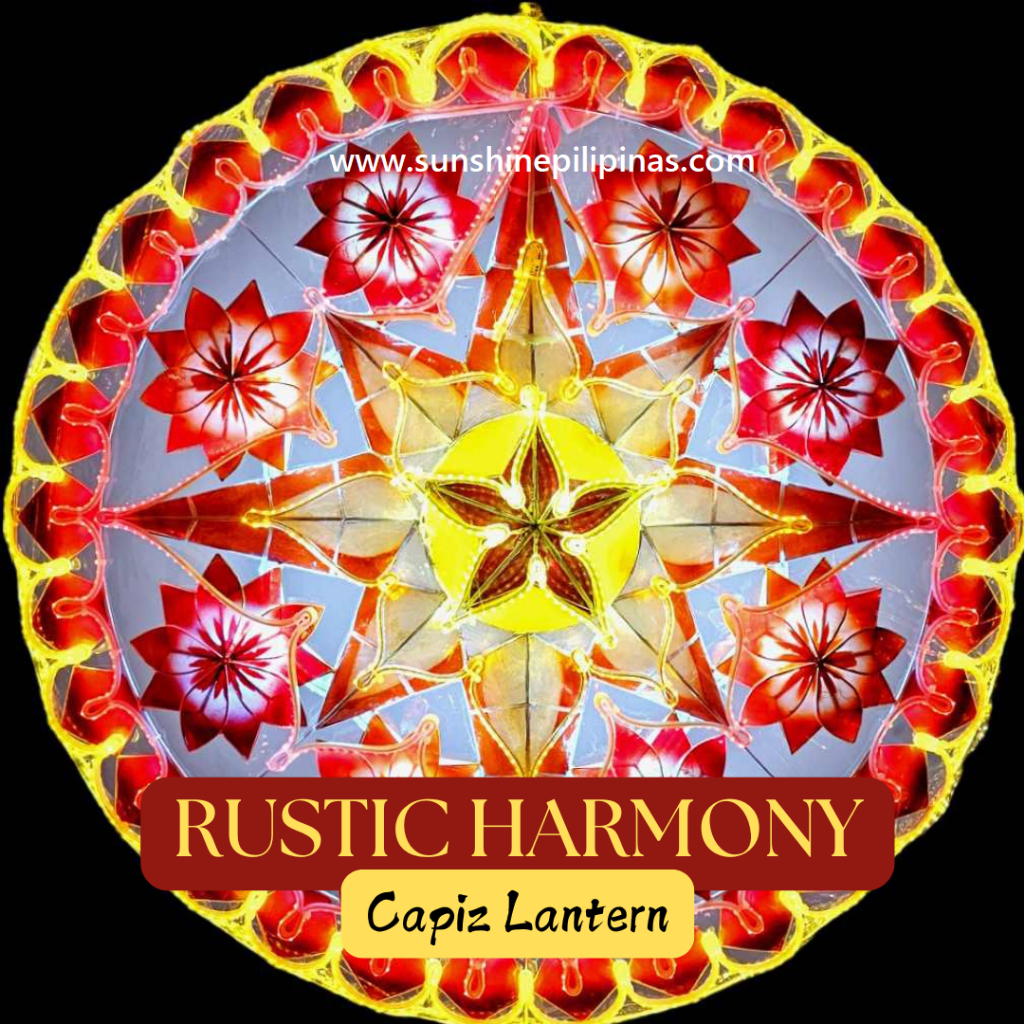 Exclusive Design XL 32" RUSTIC HARMONY Pampanga Capiz Parol Christmas ...