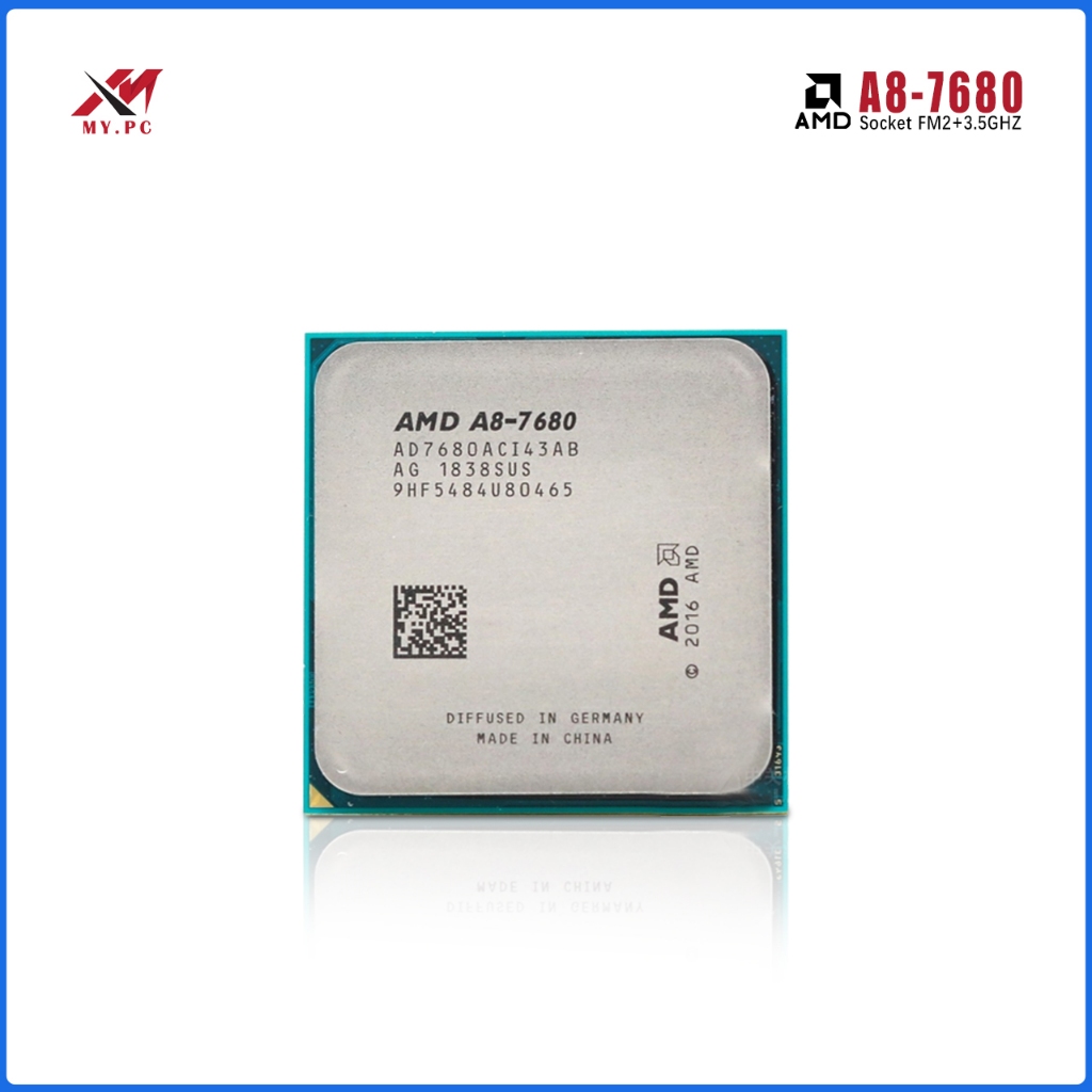 AMD A8-7680 Desktop Processor Quad Core 4 Thread 3.50GHz Socket FM2+ 45W CPU With Radeon R7 ...