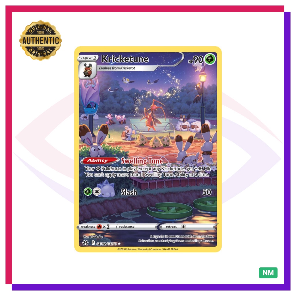 [Pokemon] Kricketune | Crown Zenith - Galarian Gallery | R | GG02/GG70 ...