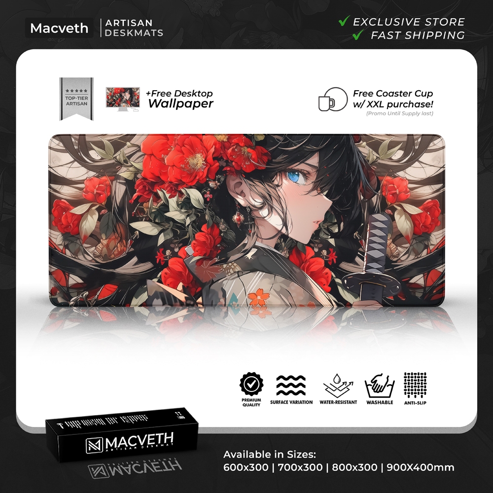 Macveth Mousepad | Yuki | Extended Large Gaming Mouse pad | Shopee ...