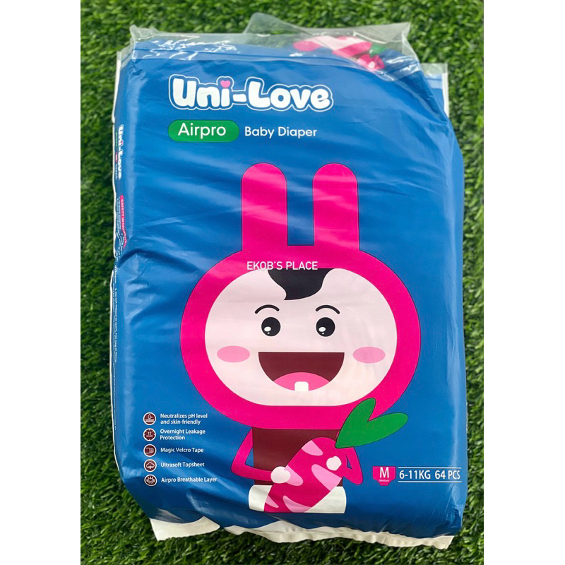 Unilove Airpro Baby Diaper 64’s (Medium) | Shopee Philippines