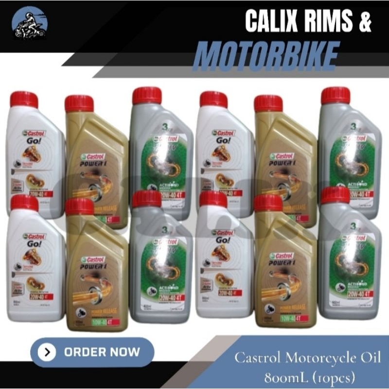 Castrol Motorcycle Oil 800mL (10pcs) | Shopee Philippines