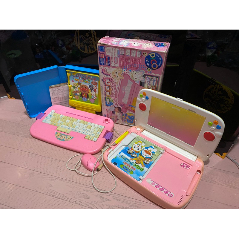 Sega PICO game console with Doraemon and Anpanman cartridge bundle set ...