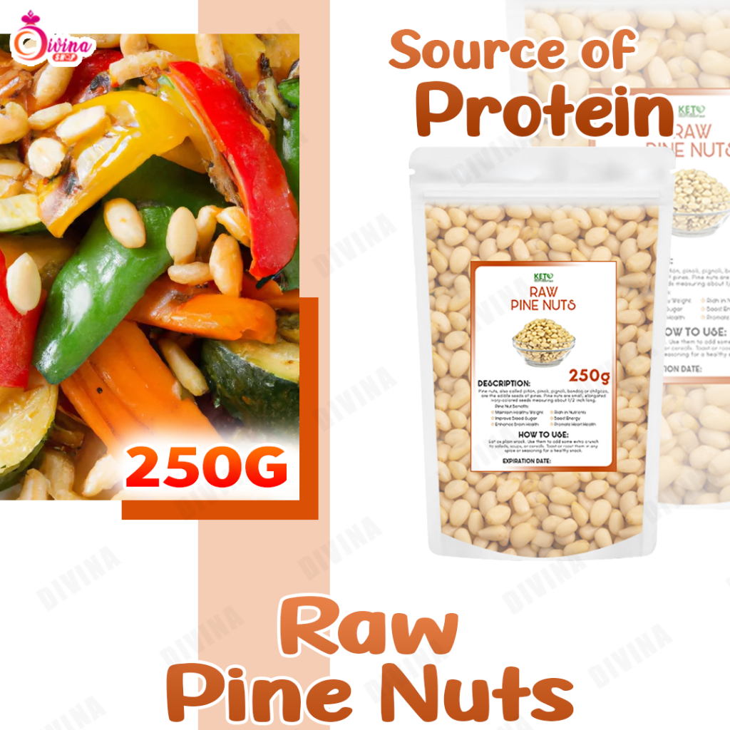 Raw Pine Nuts 250g Nutritious Nuts, Snack | Shopee Philippines