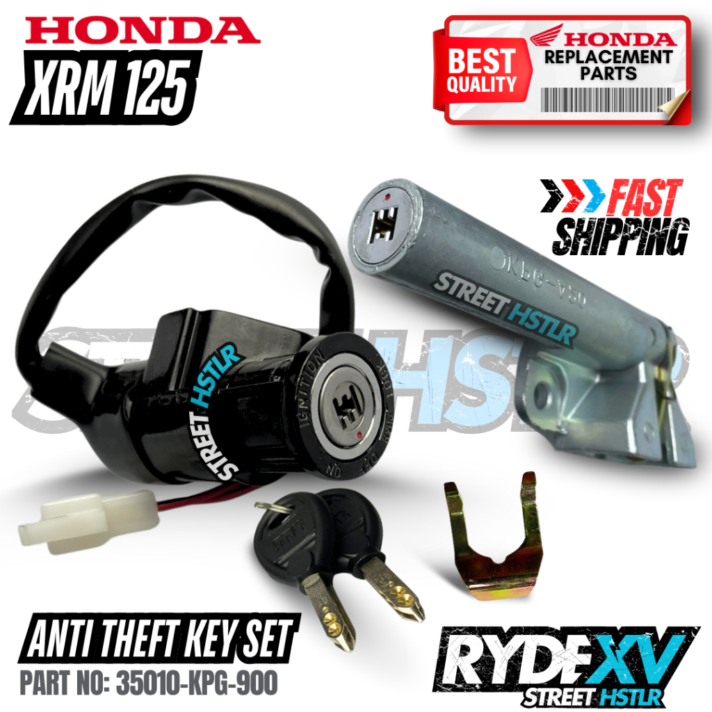 ANTI-THEFT KEY SET Honda XRM 125 (OLD V1) (35010-KPG-900) | Shopee ...