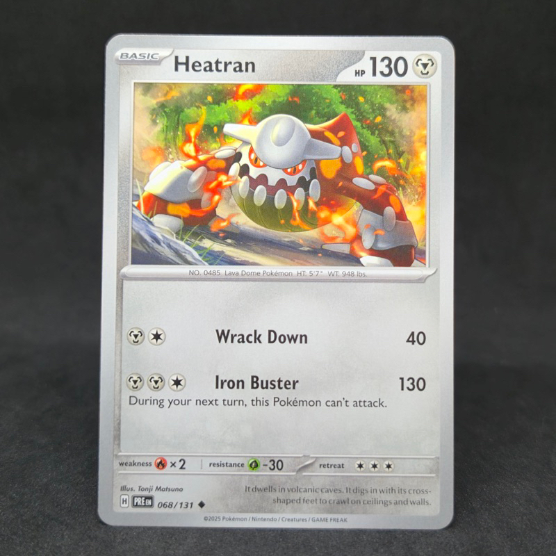 Pokemon TCG Heatran 068/131 2025 Scarlet & Violet Prismatic Evolutions ...