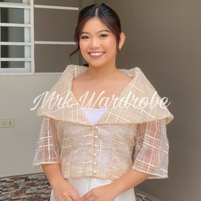 Maria Clara Banig Lace Bolero Top Kimona Filipiniana | Shopee Philippines