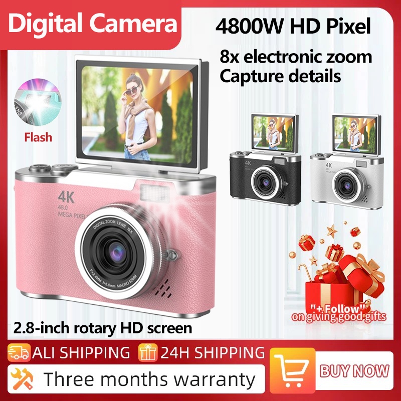 4K Digital Camera For Photography And 8X Digital Zoom Camera 64MP ...