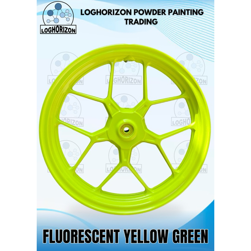 Powder Coating Powder - 1kg Fluorescent Yellow Green - OUTDOOR | Shopee ...