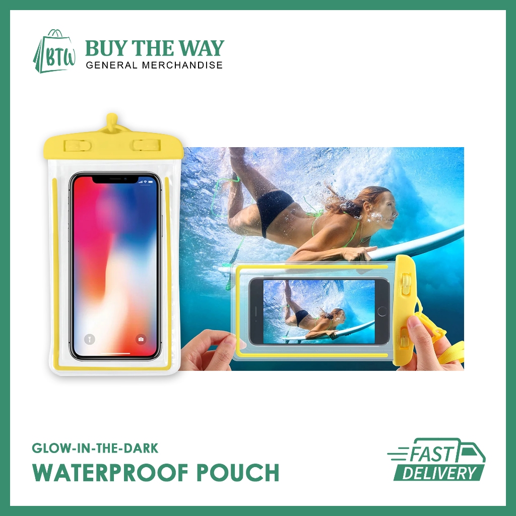 BIG SALE | Waterproof pouch (glow in the dark) | Shopee Philippines