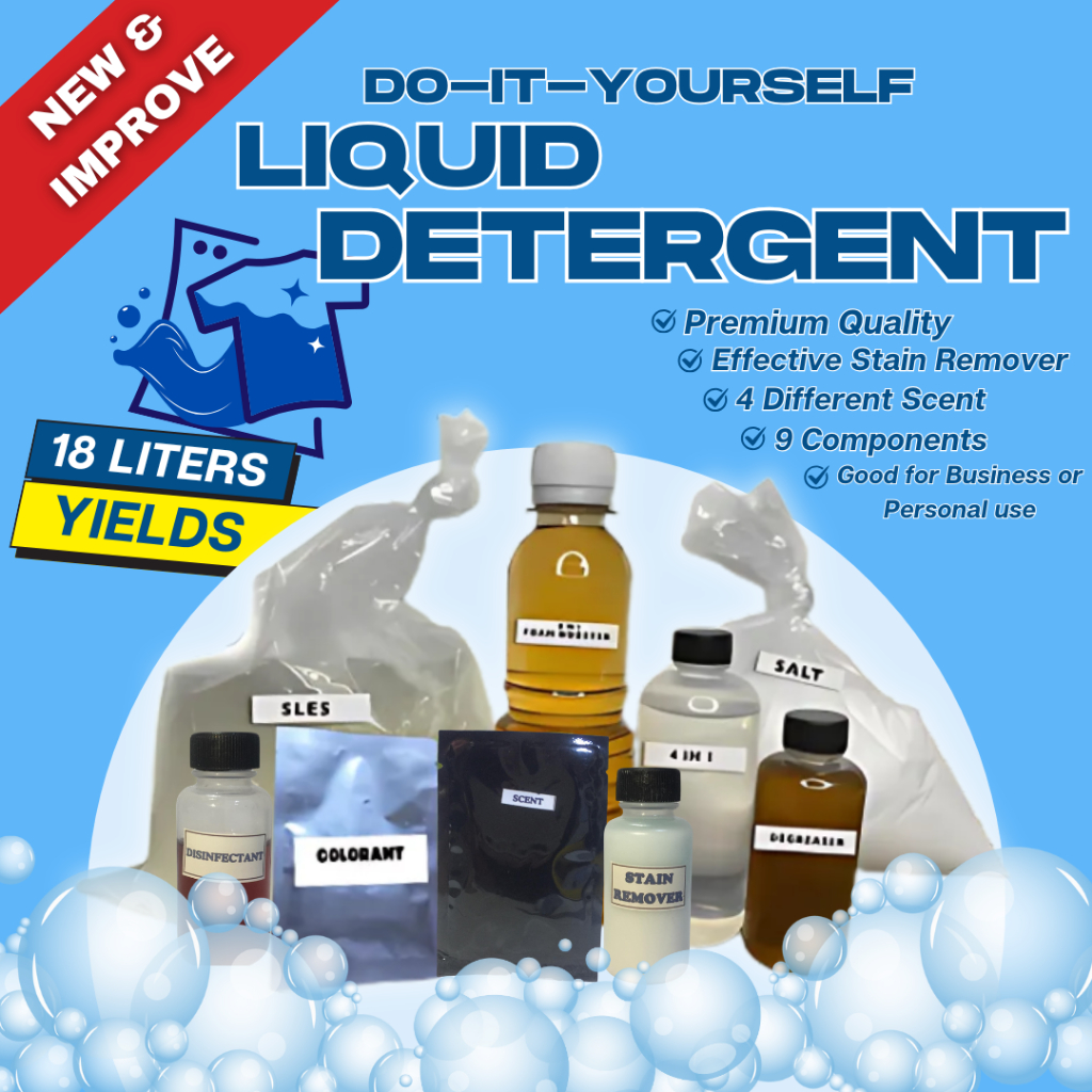 DIY LIQUID DETERGENT KIT TRES | Shopee Philippines