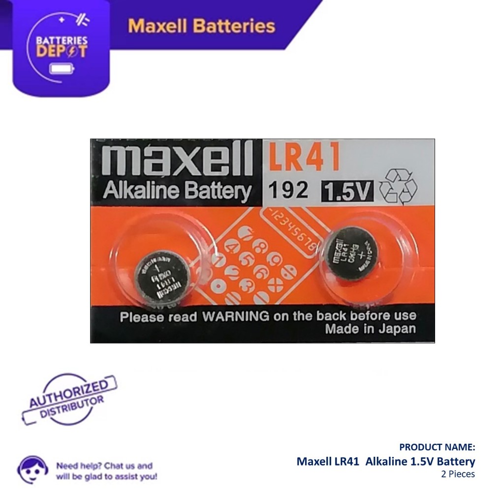 Maxell Alkaline Battery LR41 (sold by piece) | Shopee Philippines