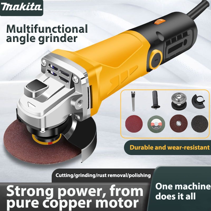 Angle Grinder Powerful Industrial Electric Angle Grinder Professional Power Tools Grinders ...