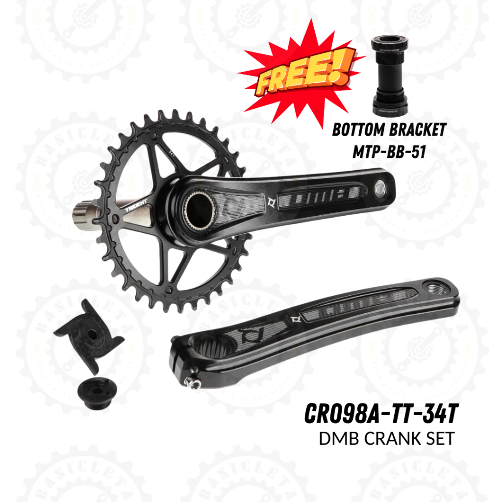 Hollow tech Crankset Mountain bike1BY Spindle Connecting Rods for ...