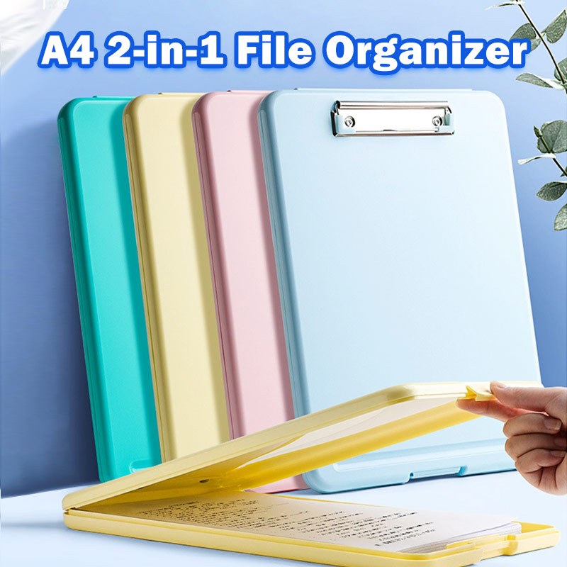 A4 Size Multi-Purpose Board Folder Plastic Box Office Student Use Easy ...