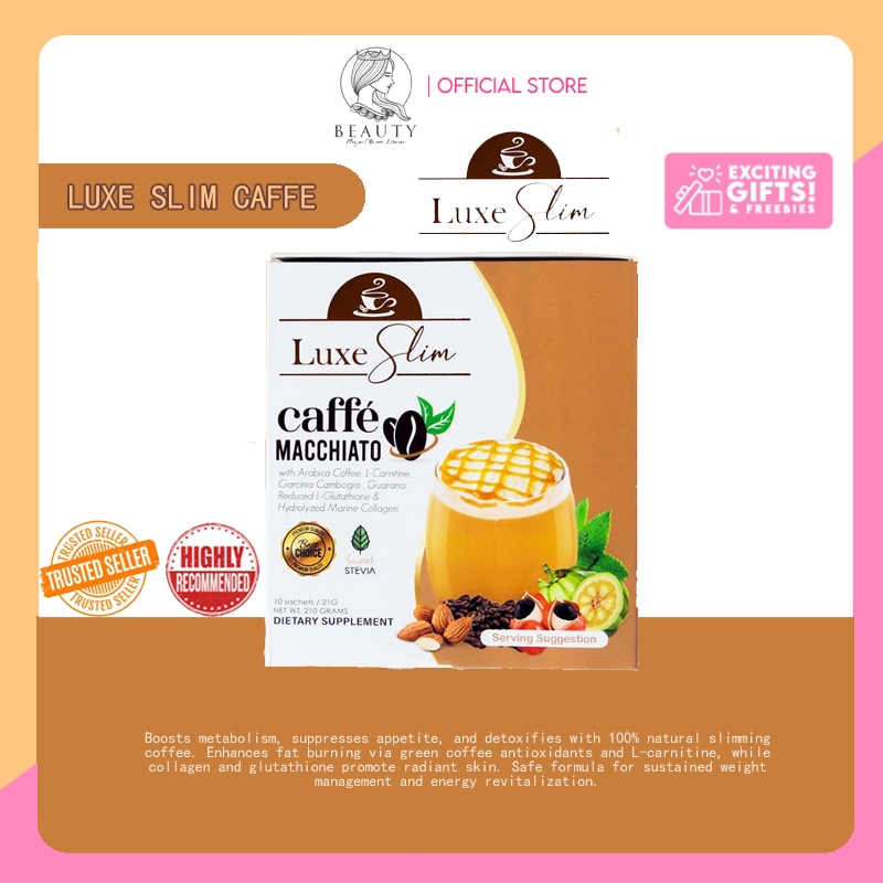 Luxe Slim Fat-Burning Macchiato Coffee Low Calorie Creamy Black Coffee ...