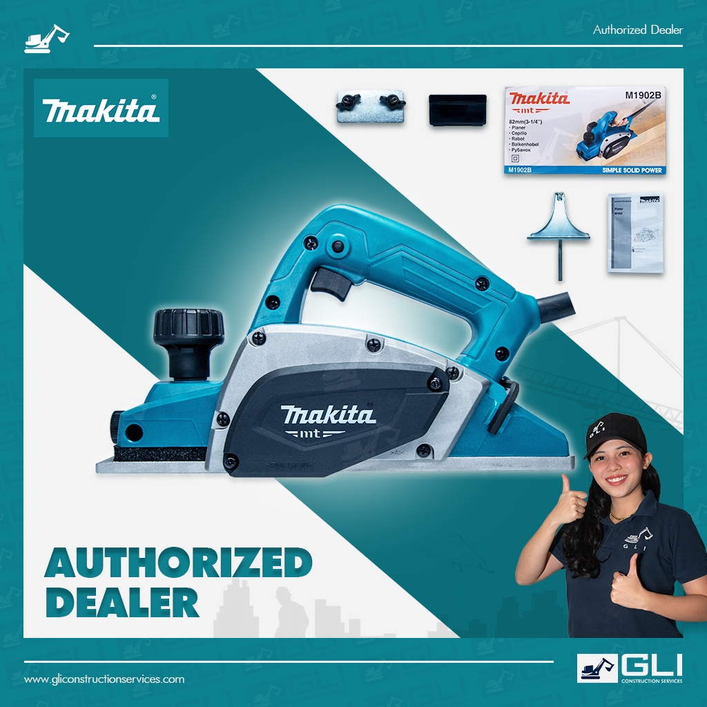 GLI - MAKITA 3-1/4" (82mm) Power Planer 580W (M1902B) | Shopee Philippines
